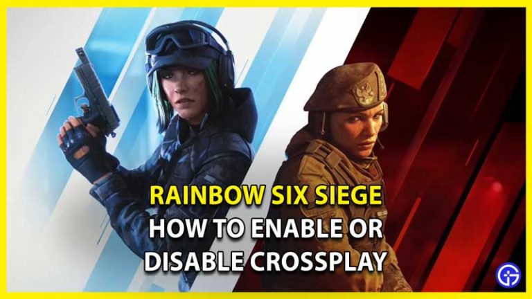 Rainbow Six Siege Crossplay - How To Enable Or Disable It