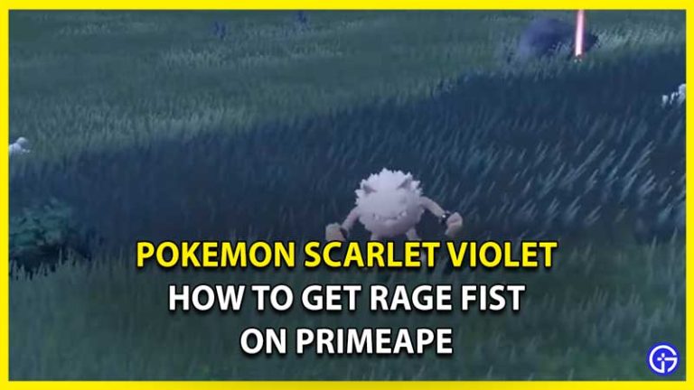 Pokemon Scarlet Violet Rage Fist Guide For Primeape Evolution