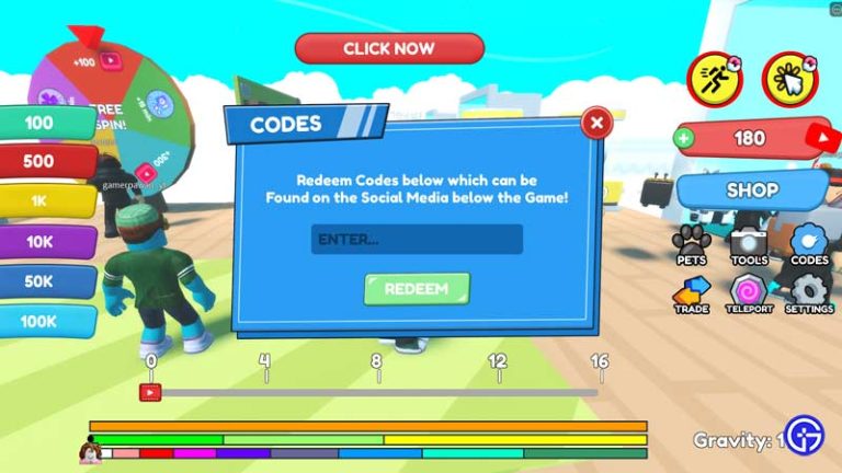 Roblox Protube Race Clicker Codes (February 2023)