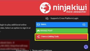 How To Use Ninja Kiwi Linking Code To Sync Data (BTD6)