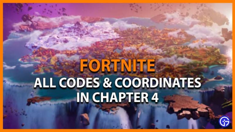 All Codes & Coordinates In Fortnite Chapter 4 (List) - Gamer Tweak
