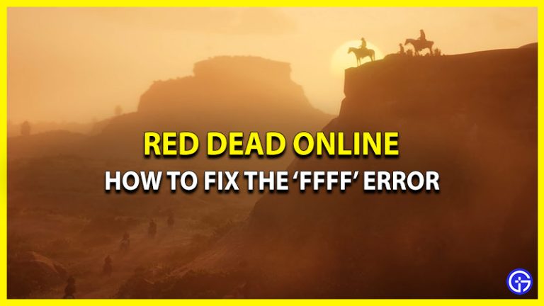 Unknown Error FFFF RDR2 - [All Fixes]