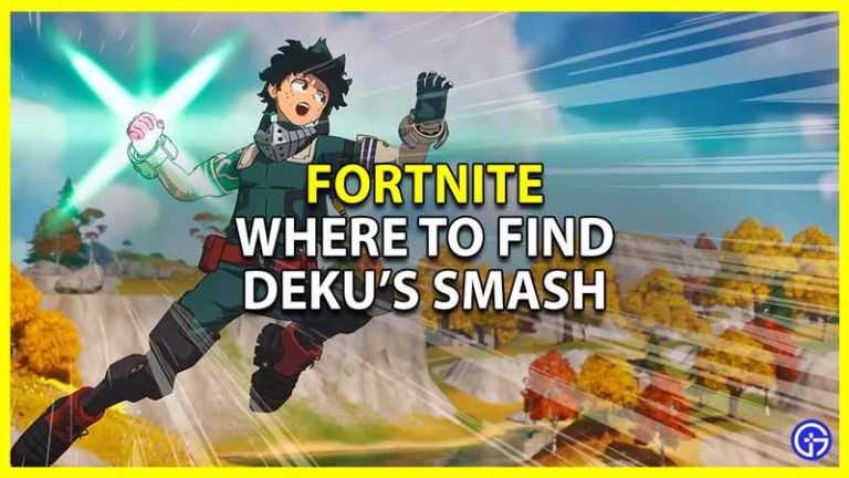 Where To Find Deku's Smash Weapon In Fortnite? (Location)