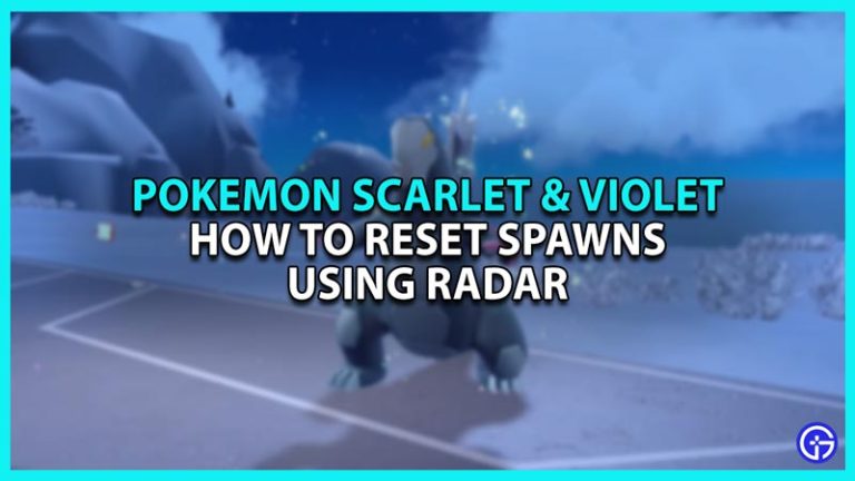How To Reset Spawns In Pokemon Scarlet And Violet Using Radar