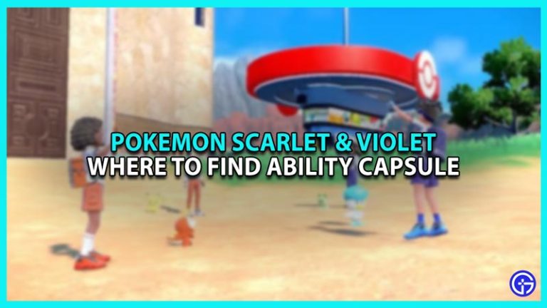 Where To Get Ability Capsule In Pokemon Scarlet And Violet