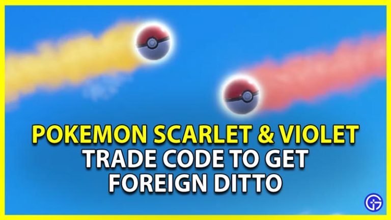 Foreign Ditto Trade Code To Use In Pokemon Scarlet Violet