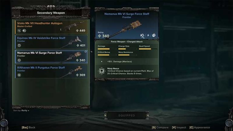 How To Unlock The Psyker Force Staff In WH40K Darktide