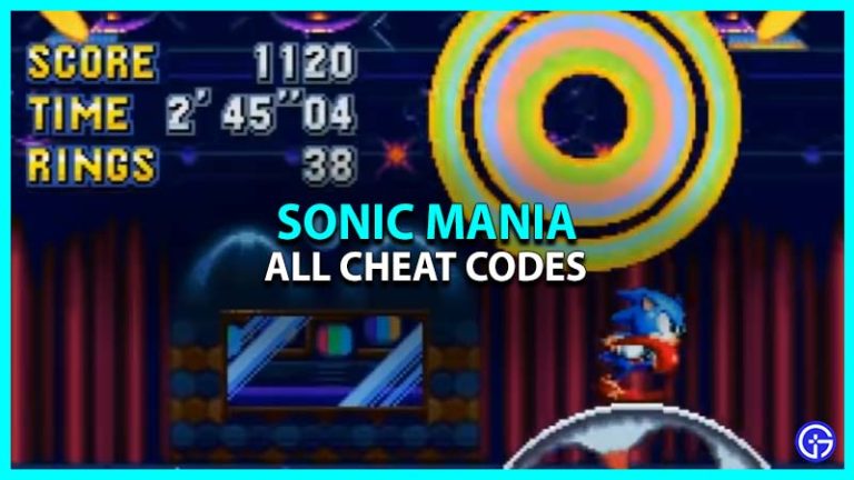 All Sonic Mania Cheat Codes & How To Enter Them?