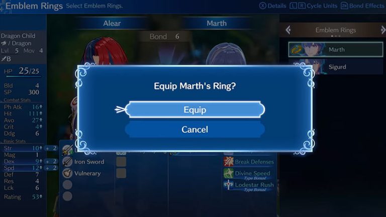 How To Use Emblem Rings In Fire Emblem (FE) Engage