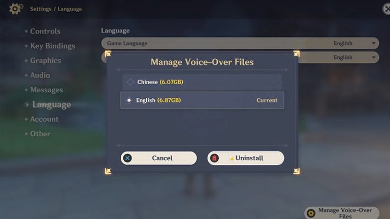Genshin Impact PC, Android & iOS Size (Storage Space)