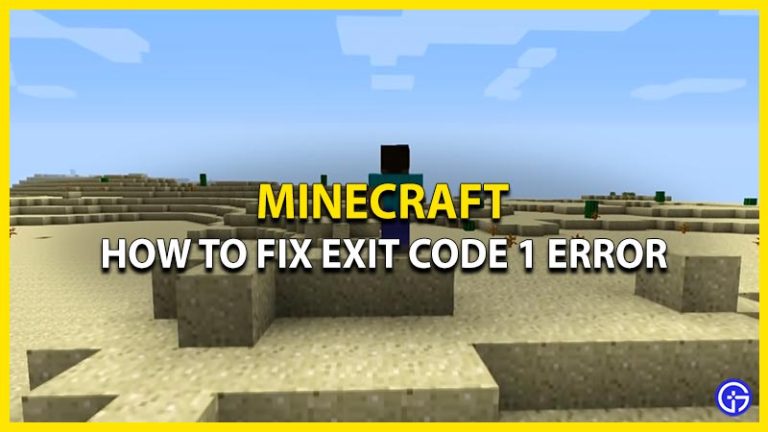 How To Fix Exit Code 1 Error In Minecraft - Gamer Tweak
