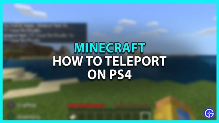 How To Teleport Using Commands In Minecraft PS4