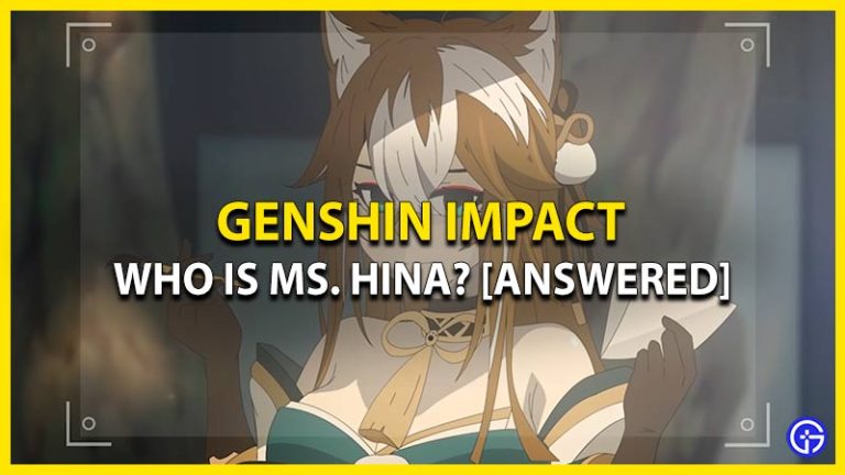 Who Is Ms. Hina In Genshin Impact? [Answered] - Gamer Tweak