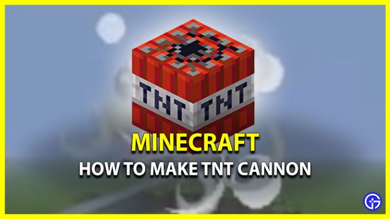 How To Make Easy TNT Cannon In Minecraft - Gamer Tweak