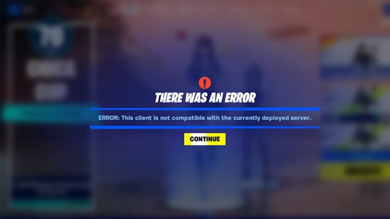 Fix This Client Is Not Compatible Error In Fortnite - Gamer Tweak