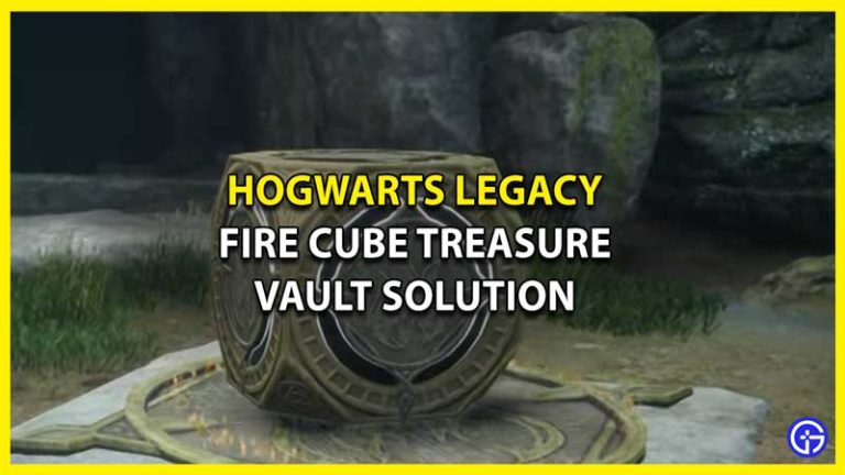 Hogwarts Legacy Fire Cube Treasure Vault Puzzle Solution
