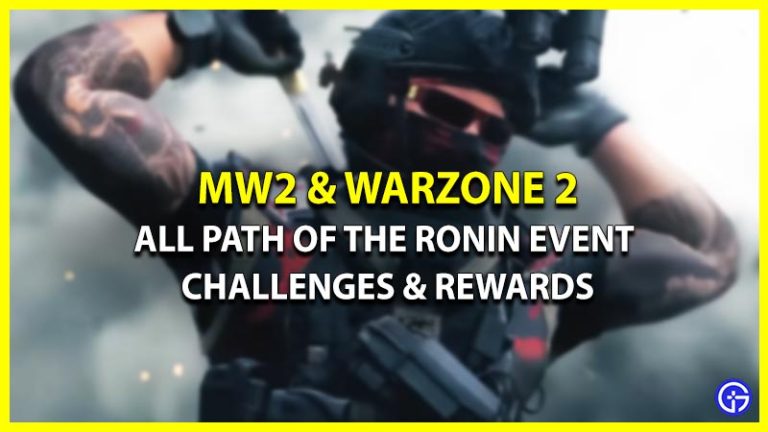 All Challenges & Rewards For Path Of Ronin In MW2 & Warzone 2