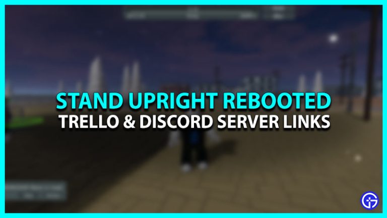 Roblox Stand Upright Rebooted: Links For Trello & Discord Server