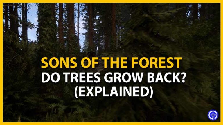 Do Trees Regrow In Sons Of The Forest? (Respawn Explained)