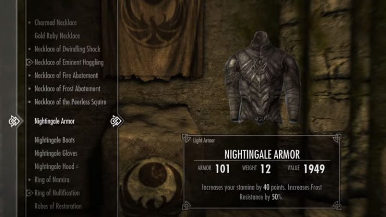 Skyrim: How To Get The Nightingale Armor - Gamer Tweak