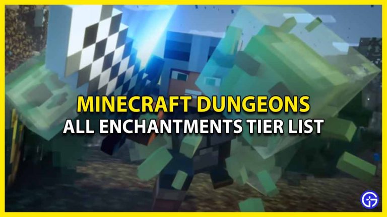 Weapon & Armor Enchantments Tier List For Minecraft Dungeons