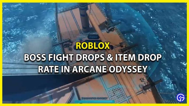 Boss Fight Drops & Item Drop Rates In Roblox Arcane Odyssey