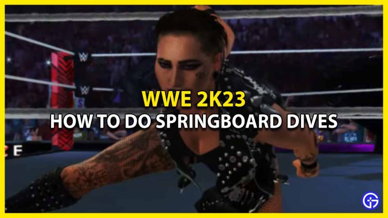 How To Do Springboard Dives In WWE 2K23 (Controls)