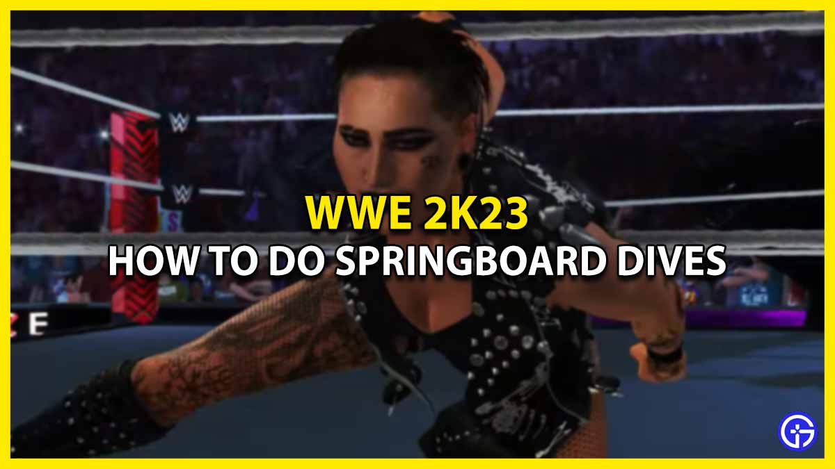 How To Do Springboard Dives In WWE 2K23 (Controls)