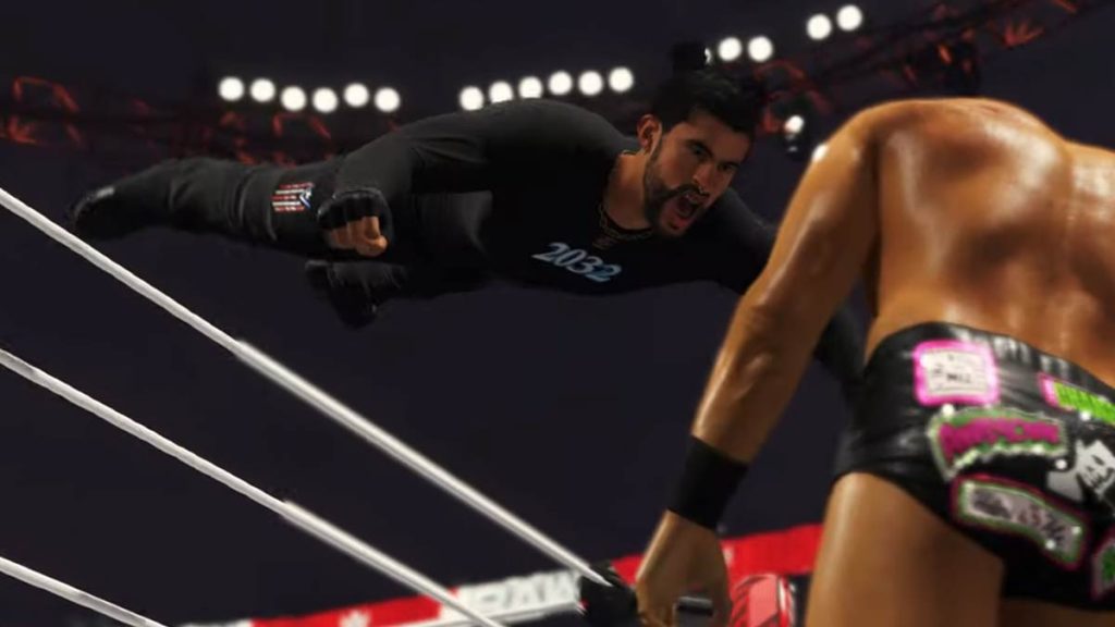 How To Do Springboard Dives In WWE 2K23 (Controls)