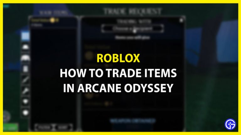 Arcane Odyssey Trading Guide - How To Trade Items