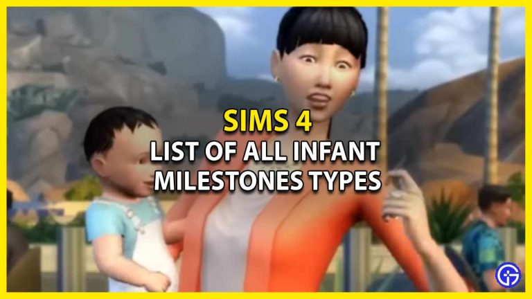 List Of All Infant Milestones Types in Sims 4 (Explained)