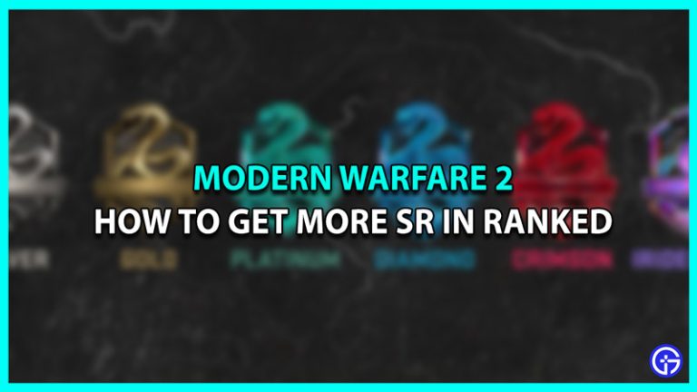 How To Get More SR In MW2 Ranked Play - Gamer Tweak