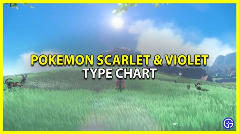 Pokemon Scarlet & Violet Complete Type Chart - Gamer Tweak