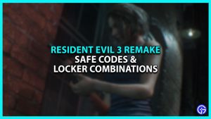 Resident Evil 3 Remake: All Safe Codes & Locker Combinations