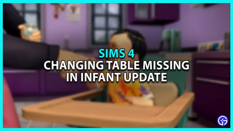 Changing Table Missing In Sims 4 Infant Update - Gamer Tweak