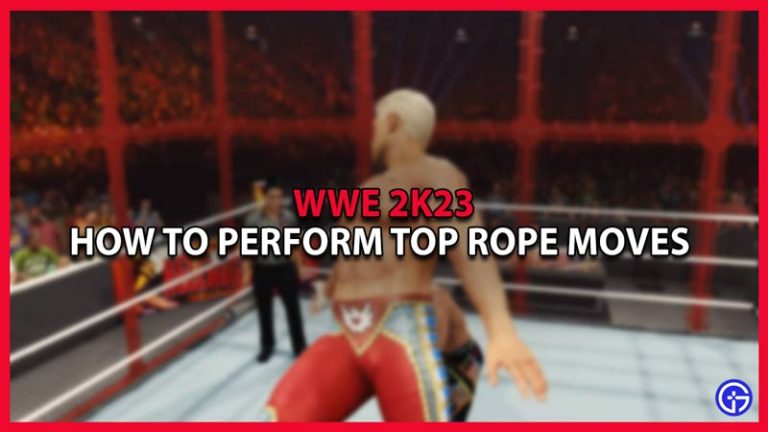 How To Perform Top-Rope Moves In WWE 2K23 - Gamer Tweak