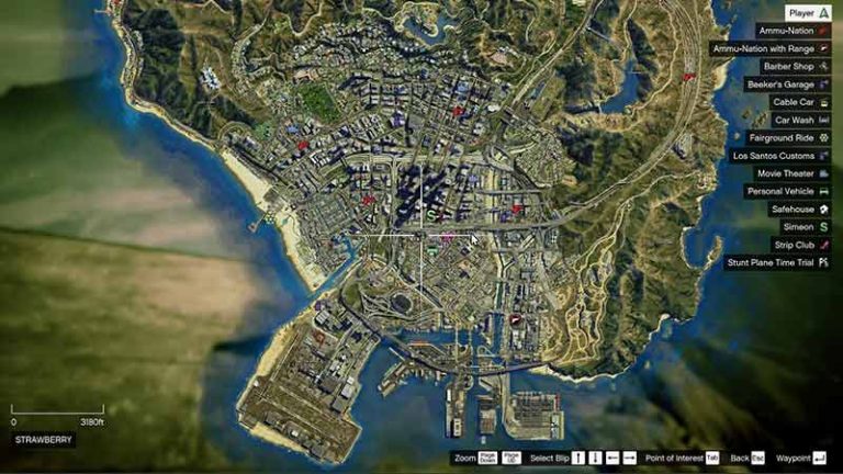 GTA 5 Satellite View Map With Colorful Blip Mod Installation