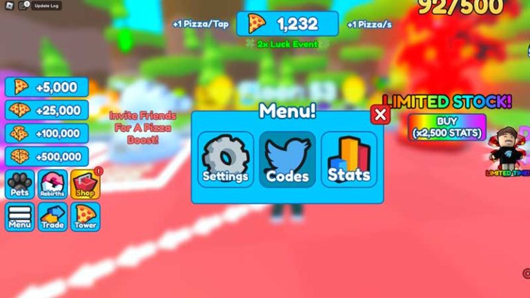 +1 Pizza Per Second Codes