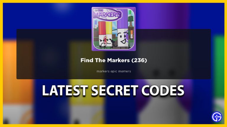 Find The Markers Codes Roblox (June 2023) - Gamer Tweak
