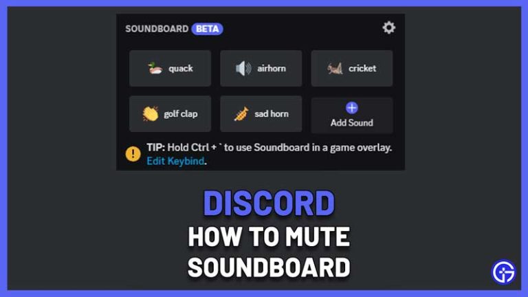 How To Disable Soundboard In Discord - Gamer Tweak