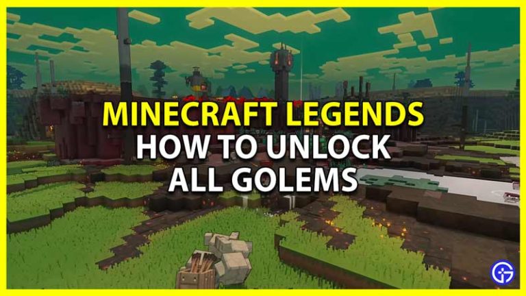 Minecraft Legends: Unlock All Golems (Normal & Firsts)