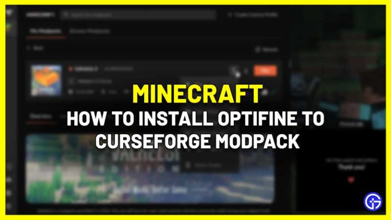 Install OptiFine To Any CurseForge Modpack