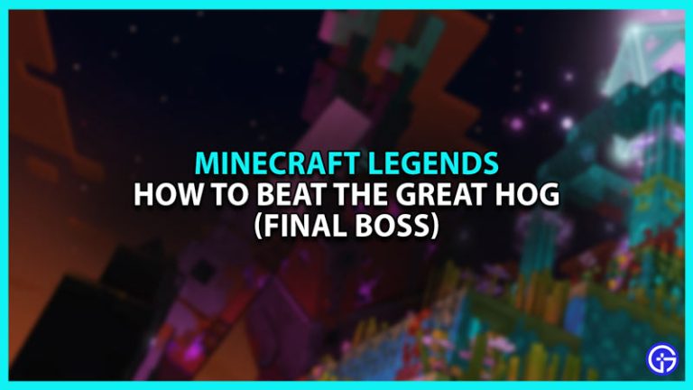 Minecraft Legends: How To Beat The Great Hog - Gamer Tweak