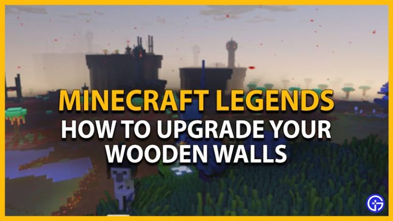 Minecraft Legends: How To Upgrade Wooden Walls Into Stone