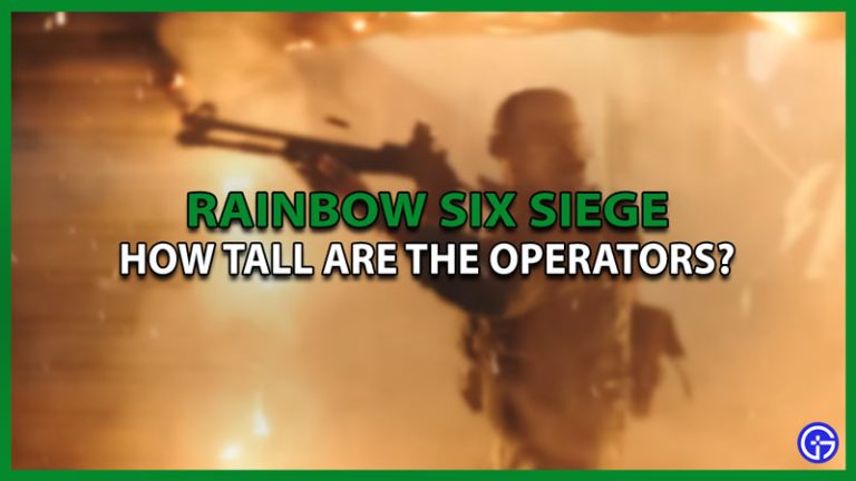 Rainbow Six Siege: How Tall Are The Operators? - Gamer Tweak