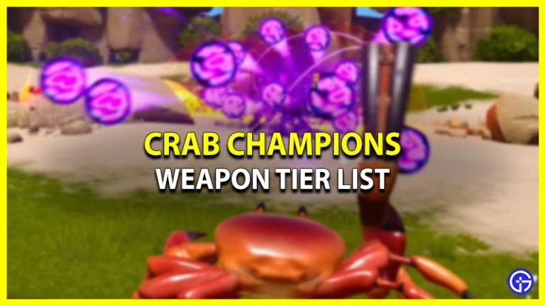 Crab Champions Weapon Tier List (Best Weapons To Use)