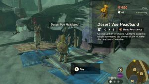 Zelda Tears Of The Kingdom Desert Voe Armor Set Location