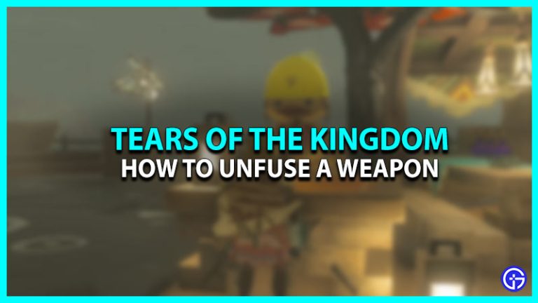 How To Unfuse Without Losing Fused Item In Zelda TOTK