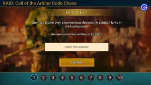Raid: Call Of The Arbiter Code Chase & Rewards (Episode 1-10) - Gamer Tweak