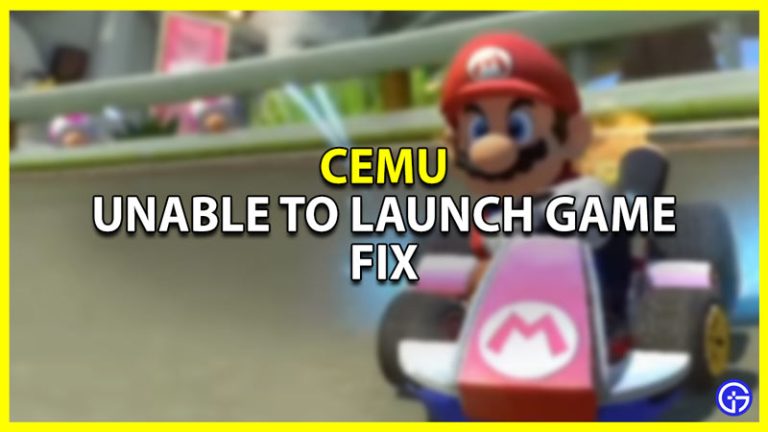 How To Fix Cemu Unable To Launch Game Error - Gamer Tweak
